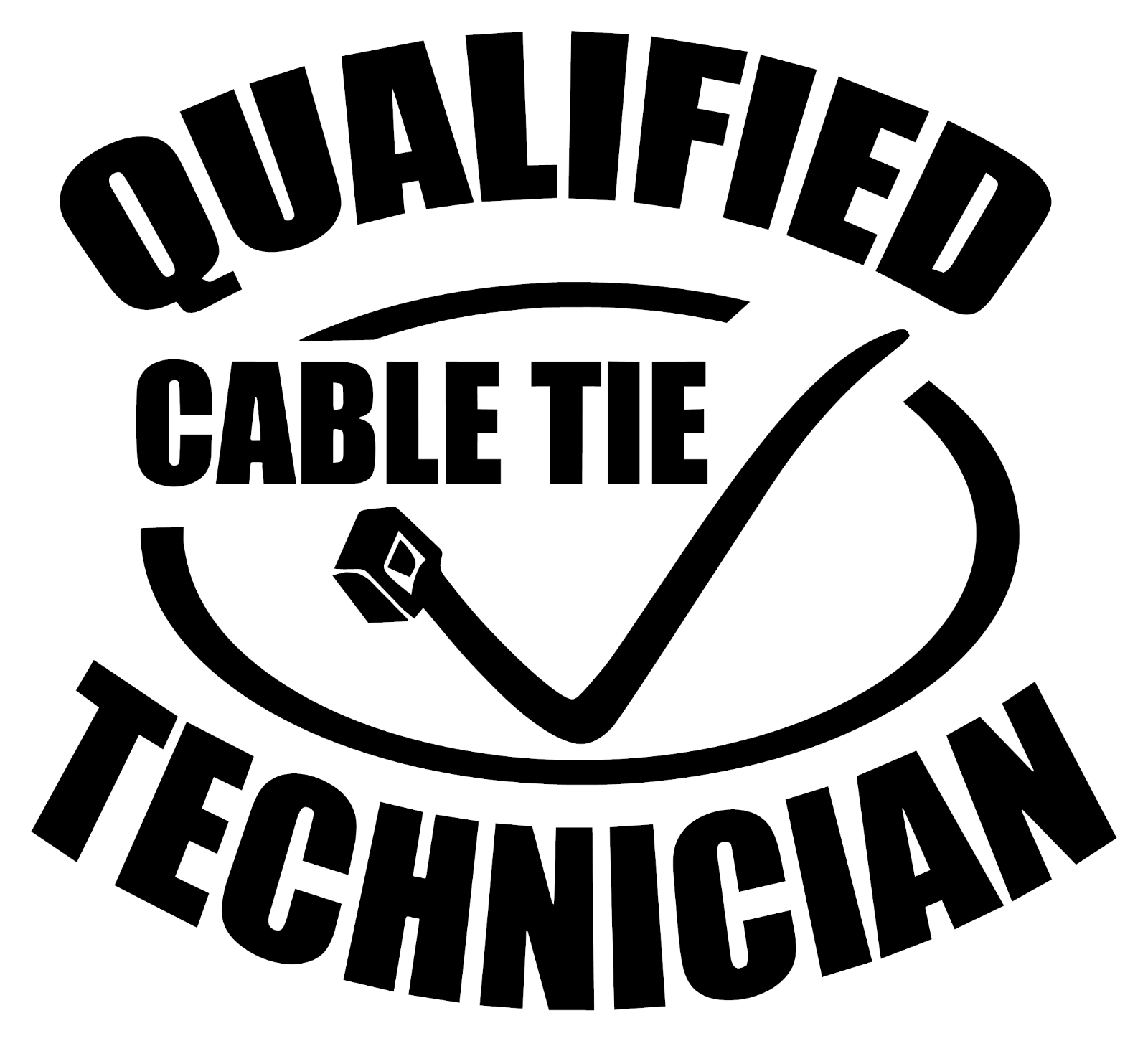 QUALIFIED CABLE TIE TECHNICIAN DECAL FUNNY STICKER AUS MADE STOCK ...