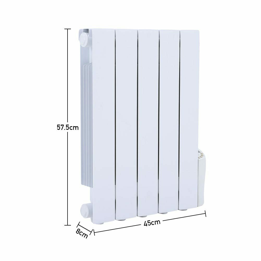 Aluminum Panel Heater Radiator Wall Mount Oil Filled Digital Electric ...