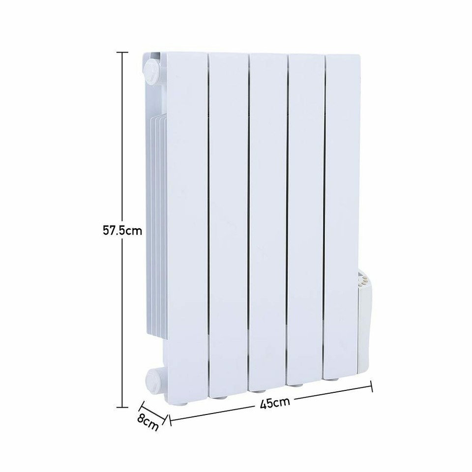 Aluminum Panel Heater Radiator Wall Mount Oil Filled Digital Electric ...