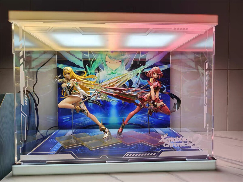 Xenoblade Chronicles 2 Mythra Pyra Action Figure LED Light Display Box ...