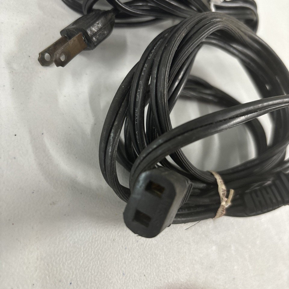 3 - Vintage AC Power Cords, 3 Different Styles | eBay