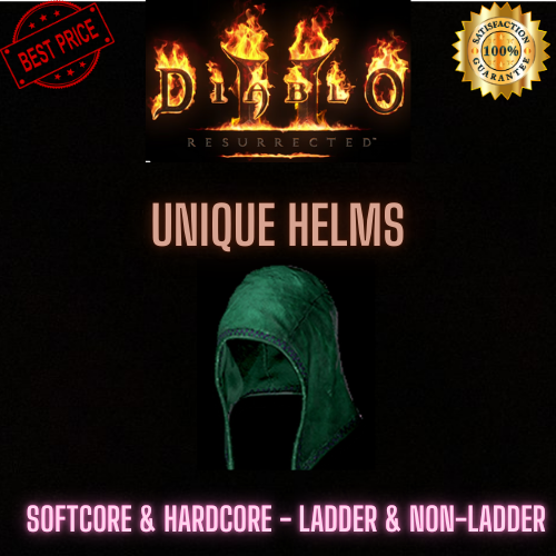💎Diablo 2 Resurrected | Unique Helms | D2 Ladder & Non-Ladder SC HC💎PC ...