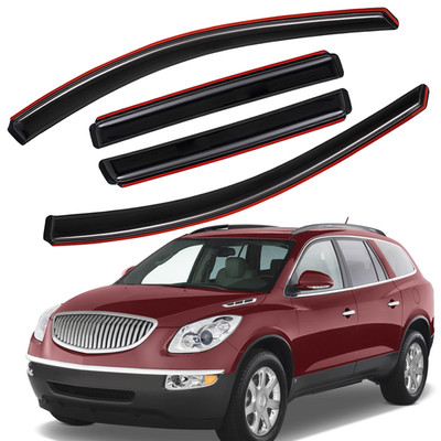 In-Channel Smoke Rain Guard Window Visor Deflector for 2008-2017 Buick ...
