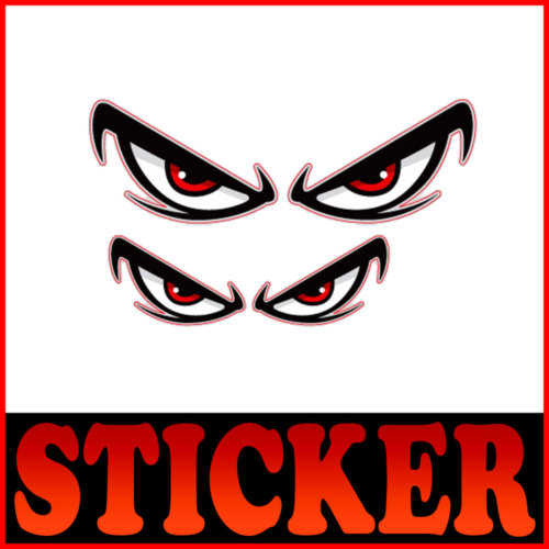 Sticker An Angry Eye 4p 1set For Universal fit | eBay