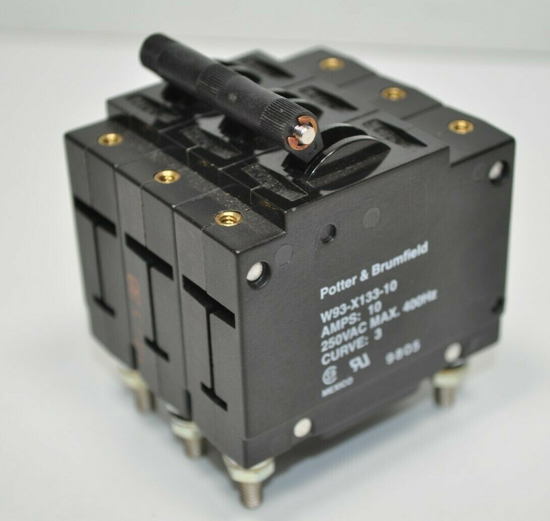 NEW Siemens Potter & Brumfield W93-X133-10 Magnetic Circuit Breaker 10A ...