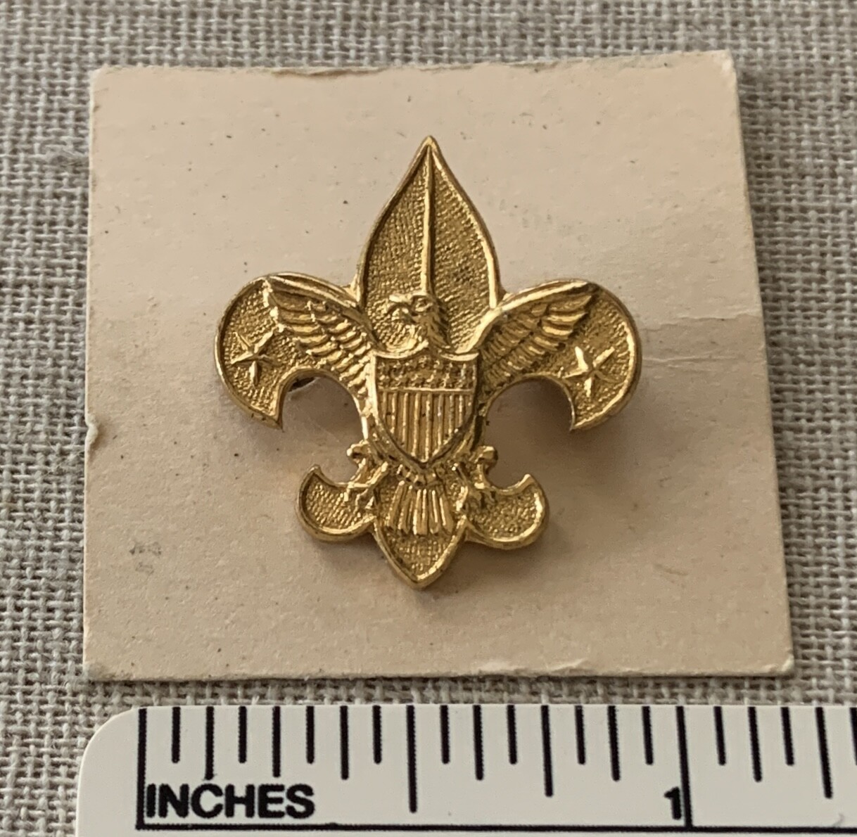 NOS Vintage TENDERFOOT Boy Scout Rank Badge PIN BSA Sash Uniform Award ...
