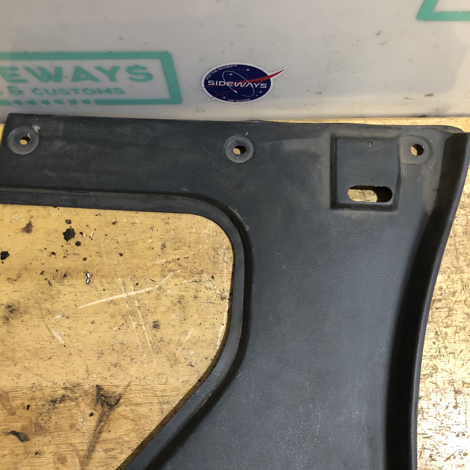 89-94 Nissan 240sx Coupe Left Trunk Opening Trim S13 Rear Seat Plastic ...