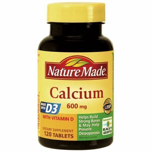 Calcium Avec Vitamine D 500 MG 120 Comprimés Par Nature Made | eBay