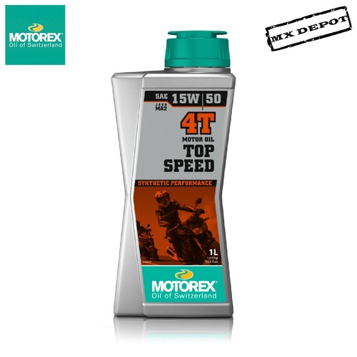 MOTOREX TOP SPEED 15w50 SYNTHETIC OIL 1 Ltr - GEARBOX KTM SX85 SX125 ...