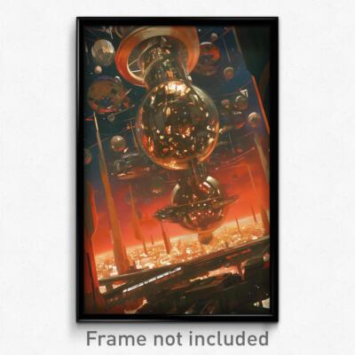 Movie Art Poster - Shiny Modern Architecture (Psychedelic Retro Film ...