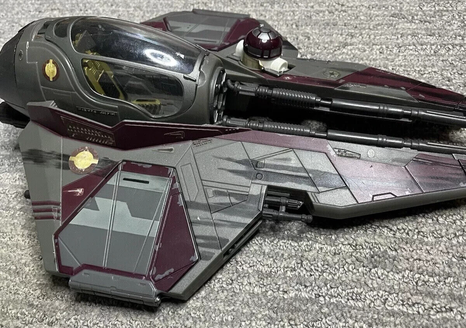 2004 Hasbro Star Wars Obi-Wan Kenobi Starfighter Ship Revenge of the ...