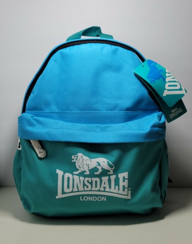NEW Teal/Blue 12" Lonsdale London Mini Backpack/Sports Bag | eBay