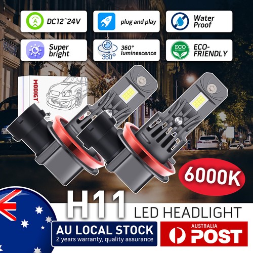H11 H8 H9 LED Headlight Globe Bulb Hi/L Beam For Mazda 3 2009-2010 CX9 ...