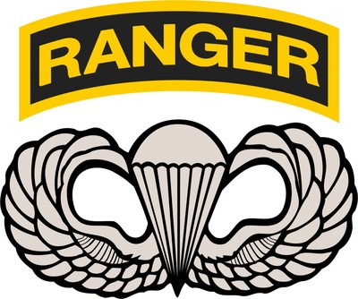 U.S. Army Ranger Airborne Wings Military Vinyl Decal Sticker Window ...