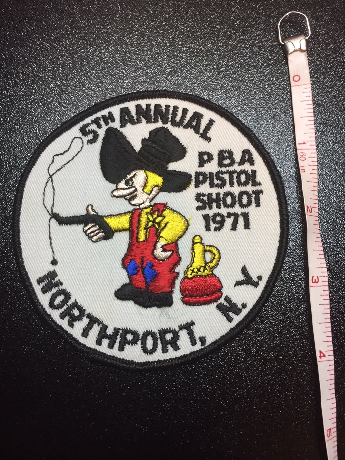 Northport NY PBA Police 5th Annual Pistol Shoot Tournament Patch 1971 ...