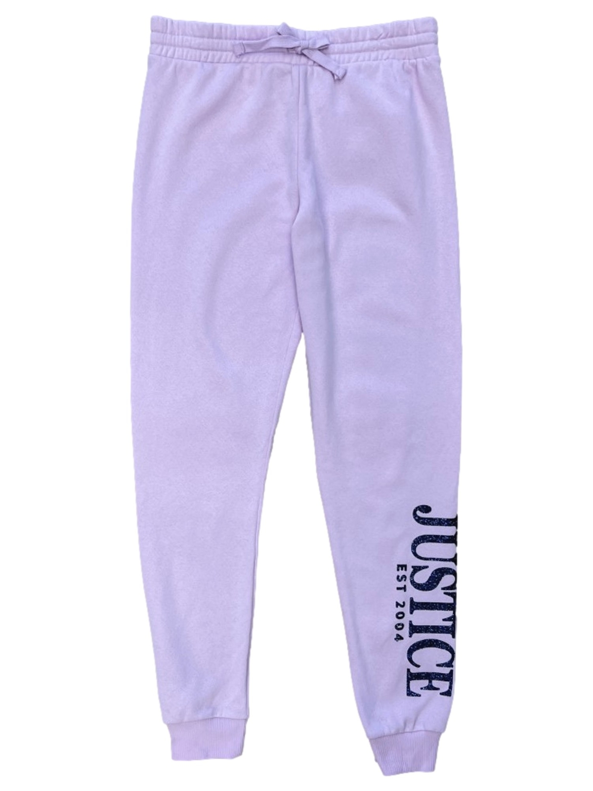 Justice Girls Pink With Glue Glitter Jogger Sweatpants With Drawstring ...