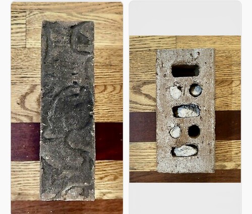 Vintage Rare Red Bricks - with worm tracks? | eBay