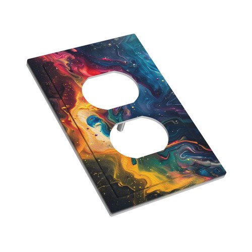 Decorative Outlet Covers Watercolor Abstract Colorful Painting 1 Gang ...