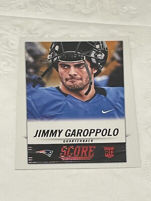 JIMMY GAROPPOLO 2014 PANINI SCORE ROOKIE CARD #386 PATRIOTS | eBay