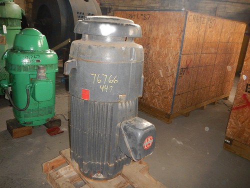 150 HP US Electric AC Vertical Motor 1800 RPM Fr 447VP TEFCBB-VSS 460 V ...