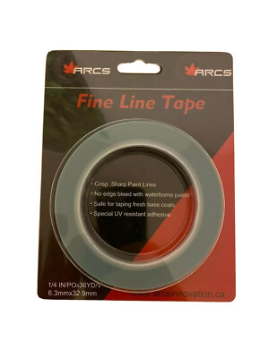 Auto Fine Line Precision Poly Tape 1/4 Masking Painter Striping ...