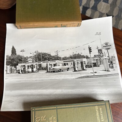 ORIGINAL 1950s Hancock OIL CO. GAS SERVICE STATION PHOTOGRAPH Los ...