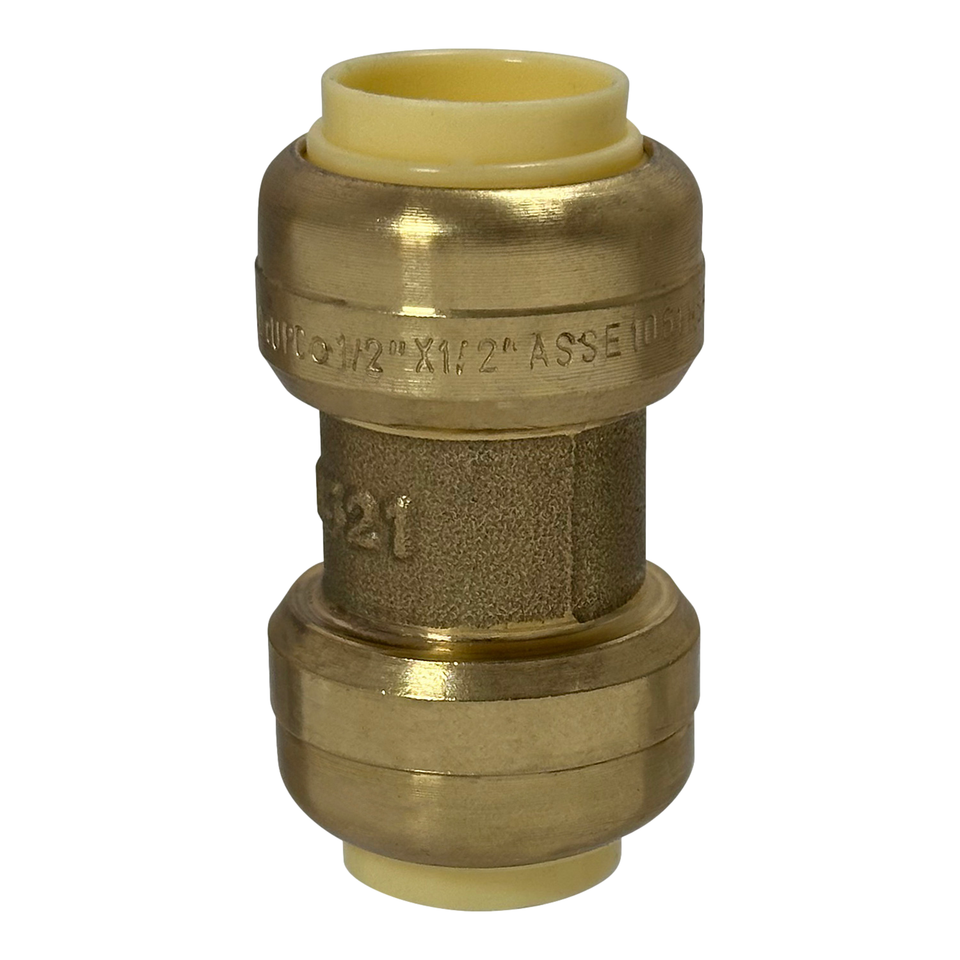 10 Pack XFITTING 1/2" Push Fit Coupling Fittings, Lead Free Brass | eBay