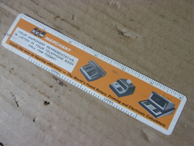 Vtg SCM Marchant Electric Adding Machine Calculator 1966 Ruler Calendar ...