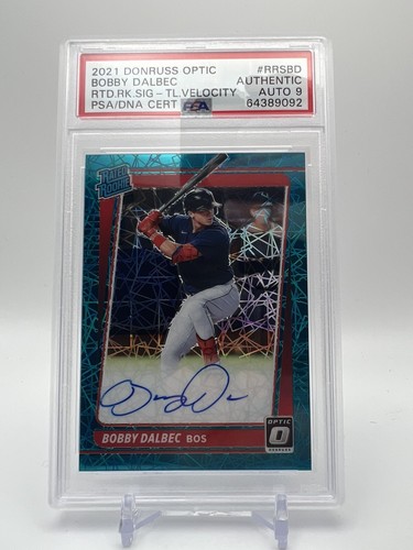 2021 Panini Optic TEAL VELOCITY RATED ROOKIE Bobby Dalbec #/35 AUTO - PSA | eBay