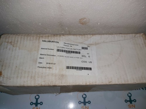 HALLIBURTON REPAIR KIT 100001023 REPAIR KIT 1 IN STD SVCE LO TORC VLV ...