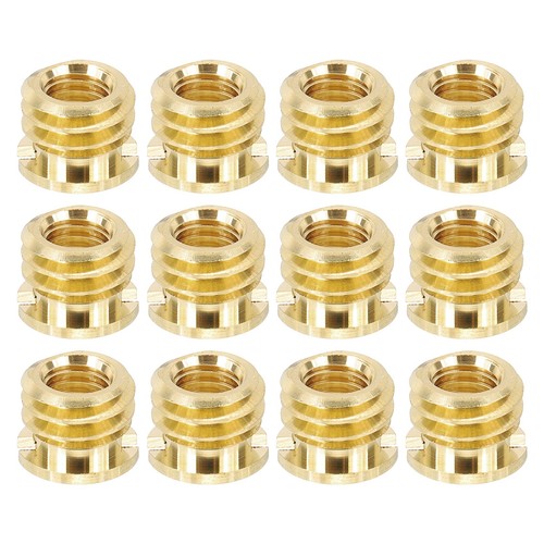 12 Pcs M6 Female to 3/8" Male Convert Screw Adapter Mount, Gold | eBay