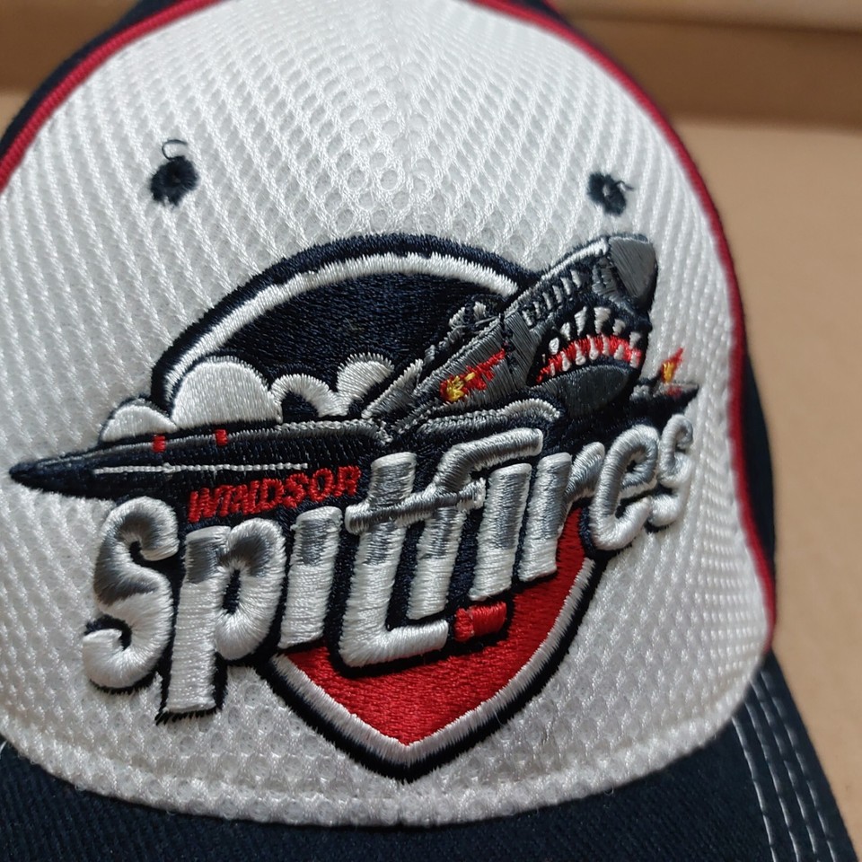 WINDSOR SPITFIRES HOCKEY BASEBALL HAT STRETCH YOUTH ZEPHYR CHL NWT OHL ...