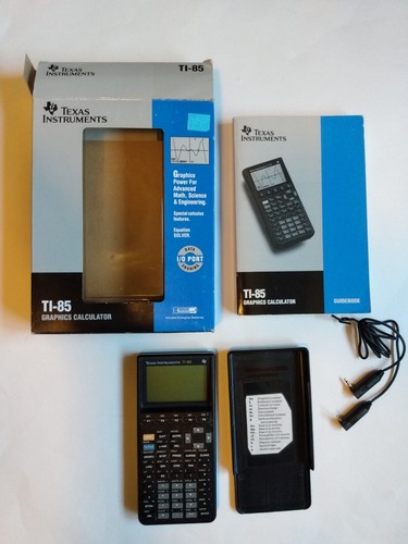 TI-85 Texas Instruments Graphing Graphics Calculator with Guidebook ...