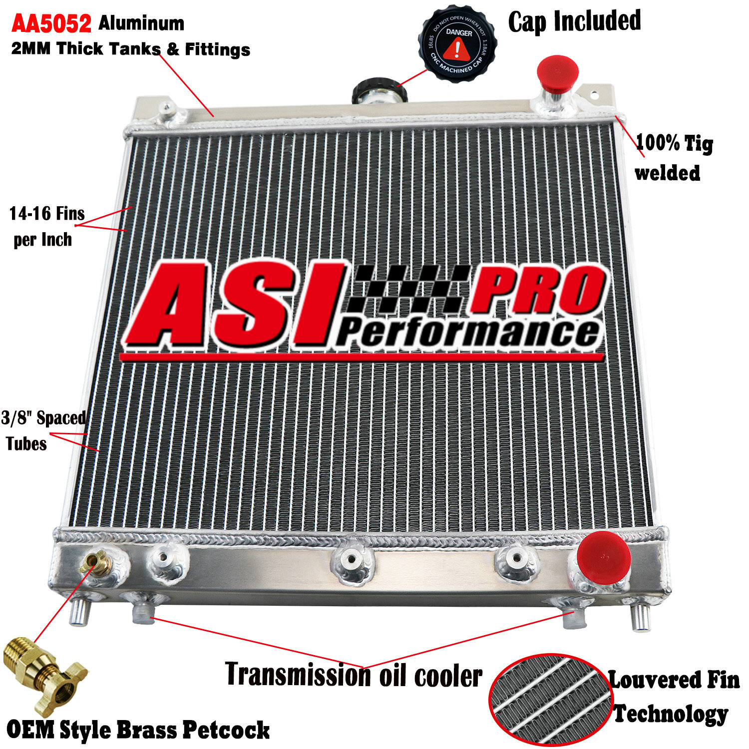 3 ROW ALUMINUM RADIATOR FOR 1998-On SUZUKI JIMNY SN413 HARDTOP PETROL AT