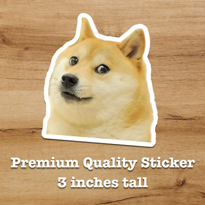 Doge Head 3 inches premium vinyl decal sticker shiba meme dog TikTok ...