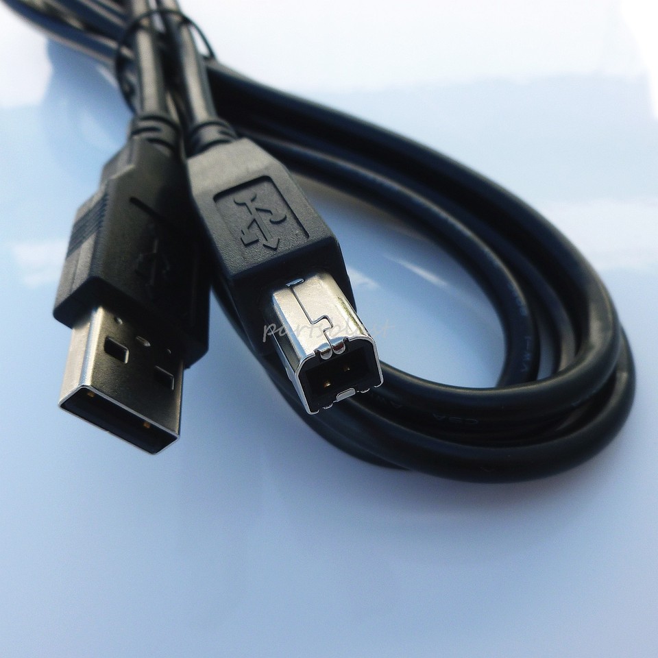 USB Printer Cable EPSON XP-310 XP-400 XP-410 data cord connector long ...