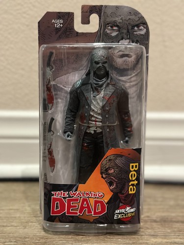 The Walking Dead Beta Black & White Bloody Figure Skybound Excl ...