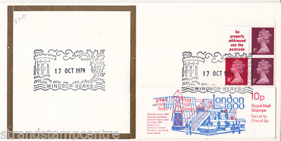 1979 10p FA10 London 1980 Folded Booklet - Windsor Pictorial H/S - TIED ...