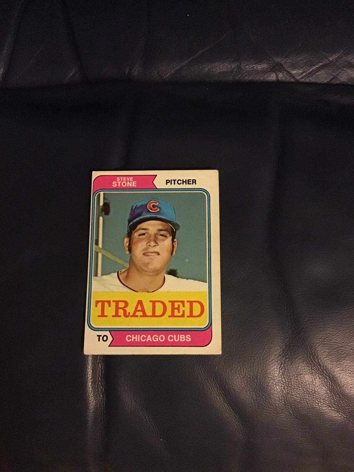 CHICAGO CUBS STEVE STONE 1974 TOPPS BASEBALL CARD EX CONDITION GREAT ...