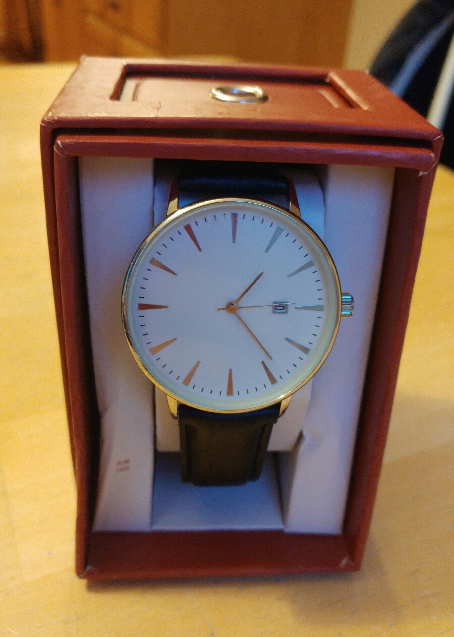 Merona Analog Watch Silver Case with Black Strap - Brand New | eBay