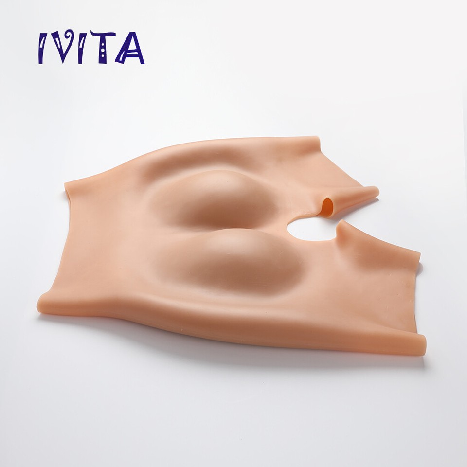 IVITA Silicone Hip Pads Open Crotch Pants Brown S Size Buttocks Hips ...