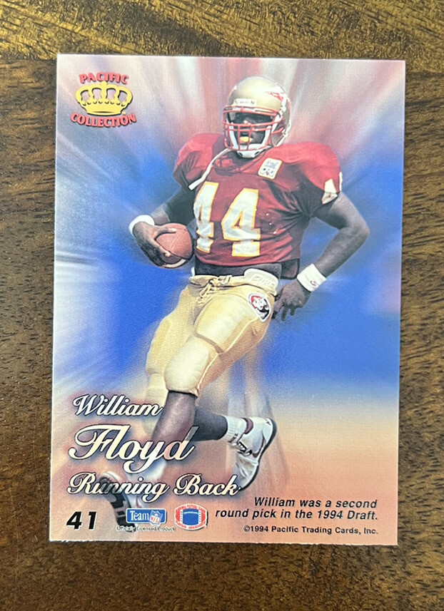 1994 Pacific Prisms Football Card #41 William Floyd RC | eBay