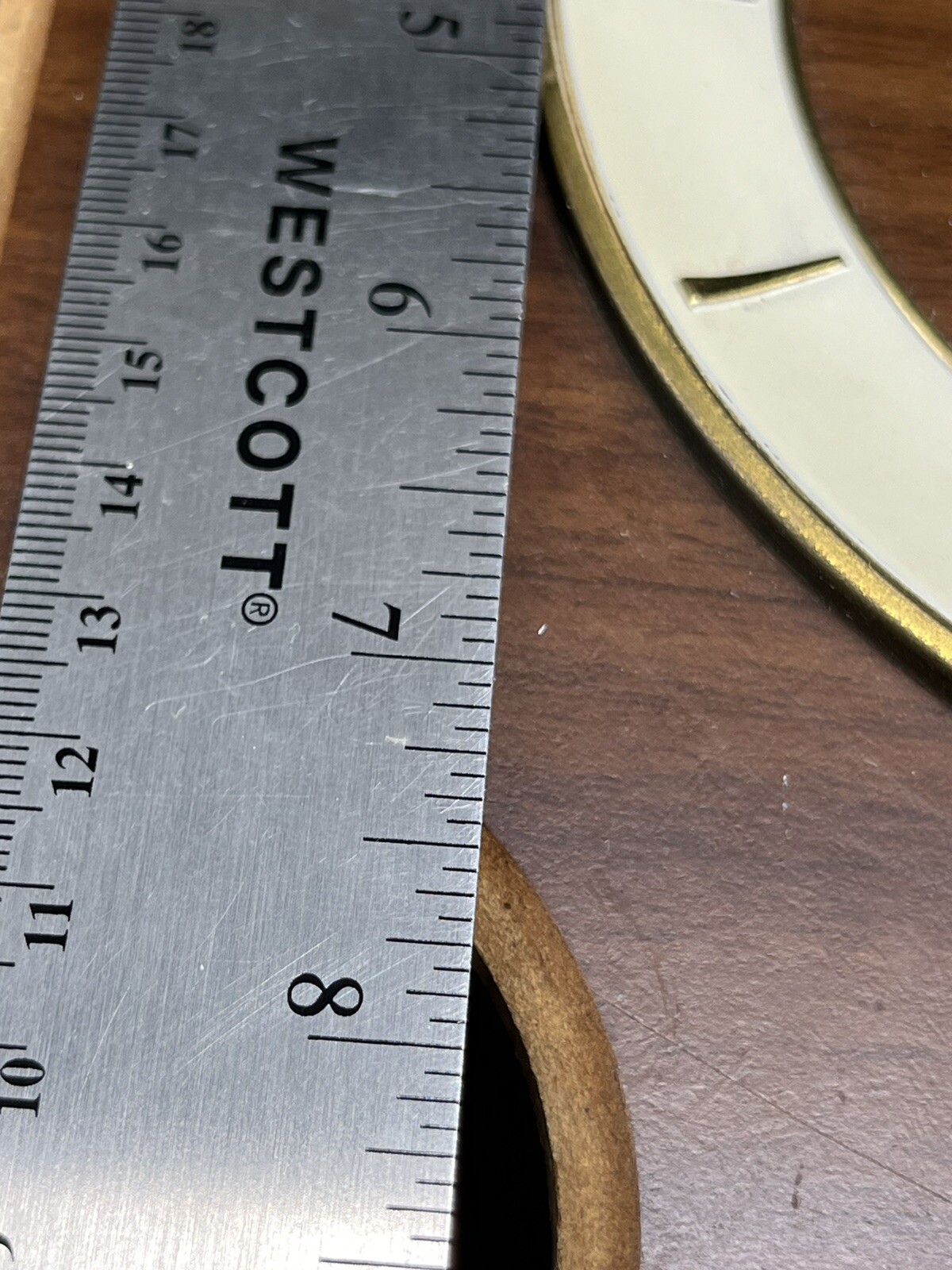 Solid walnut wall clock, good working order | eBay