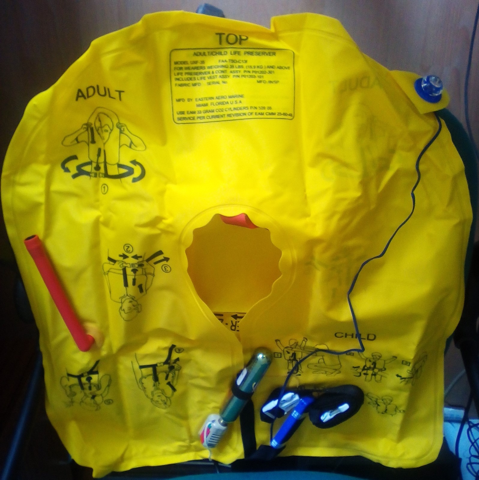 CHARITY SALE-2 x 33g CO2 Gas Bottle Cartridge Cylinder, Life Jackets ...