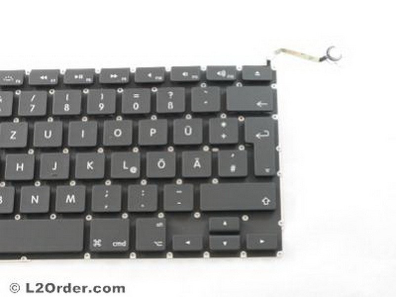 NEW Germany Keyboard for Apple Macbook Pro Unibody A1286 15" 2009 2010 ...