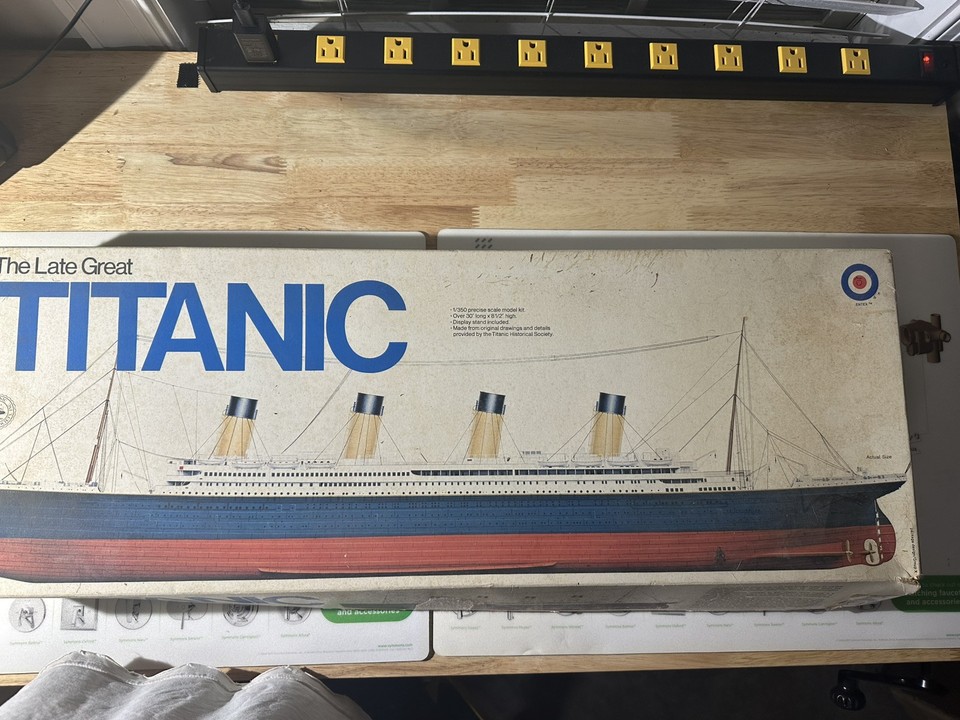 TITANIC 1/350 Scale plastic model kit by ENTEX. The best kit ever made ...