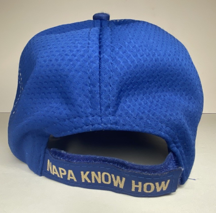 NAPA Racing Hat Strap Back Blue Yellow 56 & 28 Tabs Embroidered OSFM | eBay