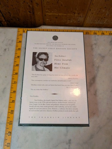 SIGNED + NEW Fierce Invalids From Hot Climates By Tom Robbins Franklin ...