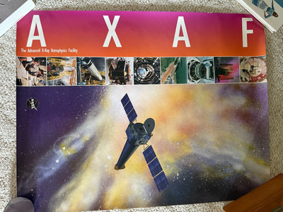 Vintage Poster AXAF NASA space exploration Two-sided 25.5x34" | eBay