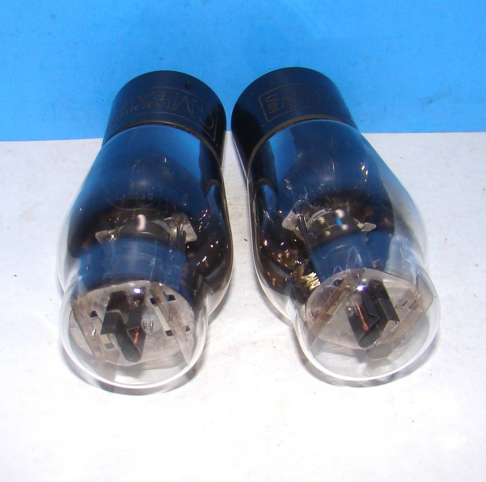 No 6F6G GM radio audio amplifier electron vacuum 2 tubes valve tested ...